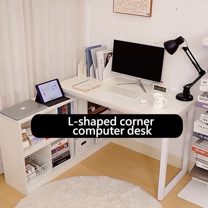 Multifunctional Office Desk Computer Table with study chair/ bookshelf ...