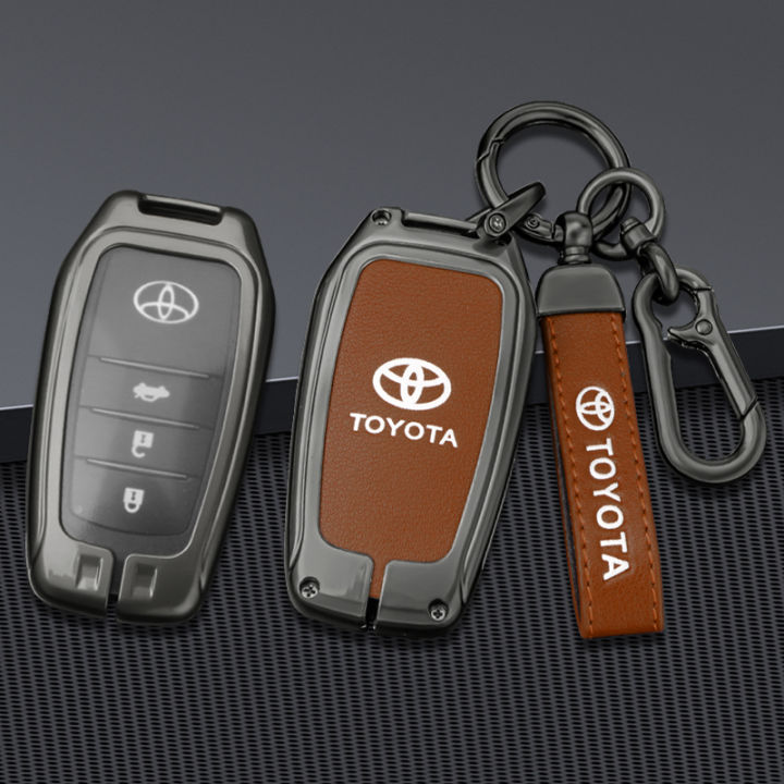 Car Key Fob Cover Case Shell Keychain For Toyota Innova Zenix Fortuner ...