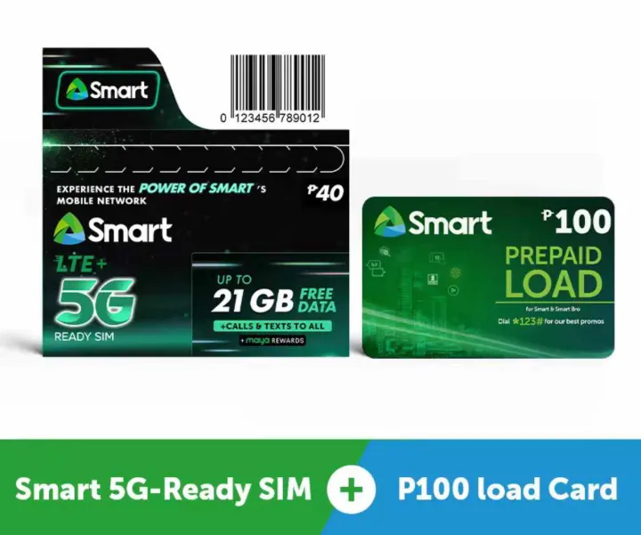 SMART ESIM PREPAID LOAD CARD 100/300/500 GLOBE 100 LOAD CARD | Lazada PH
