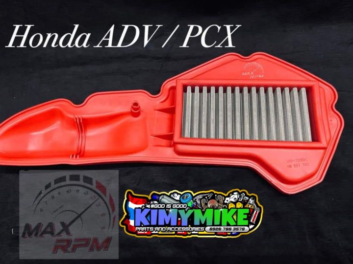 max rpm washable air filter for Honda adv/pcx | Lazada PH