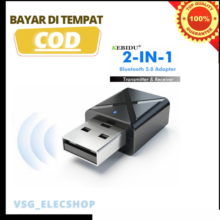 Kebidu USB Dongle HiFi Audio Transmitter & Receiver Bluetooth 5.0 - KN320 - Black | Lazada Indonesia