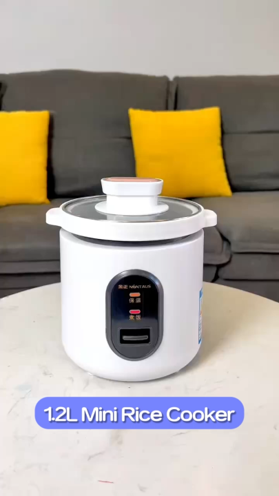PESKOE Multifunctional Electric Cooker 1.2L Mini Rice Cooker Non-Stick ...