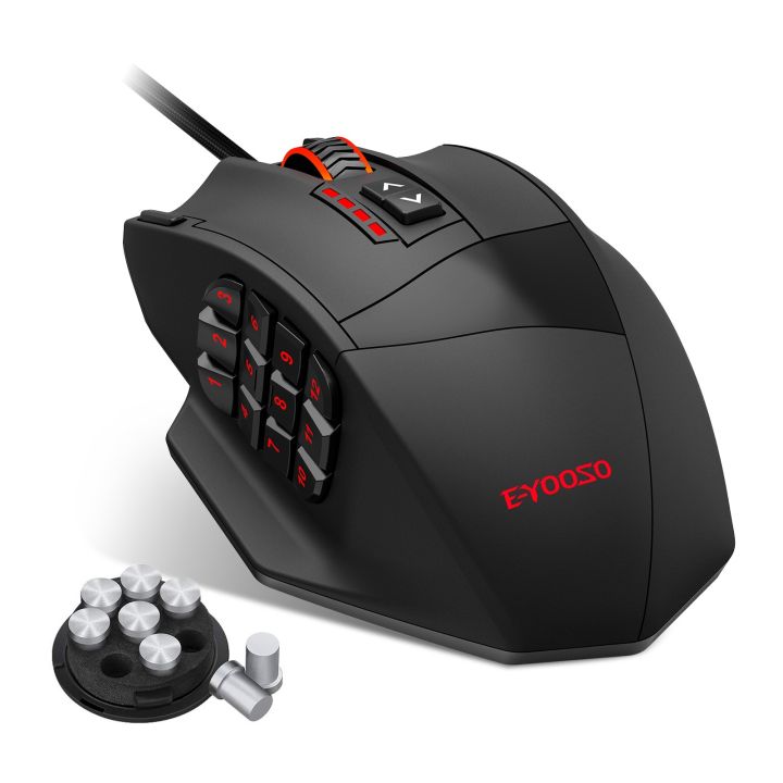 E-YOOSO X-39 Programmable Gaming Mouse, Wired RGB Mouse with 18 Buttons ...