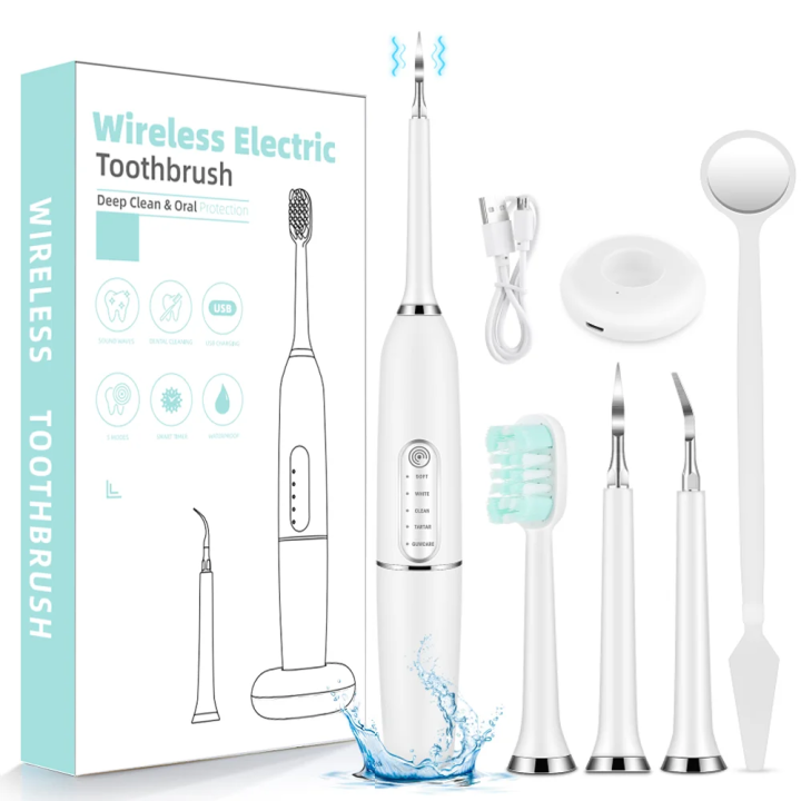 Ultrasonic Electric Toothbrushes Sonic Waterproof USB Charger Tooth ...