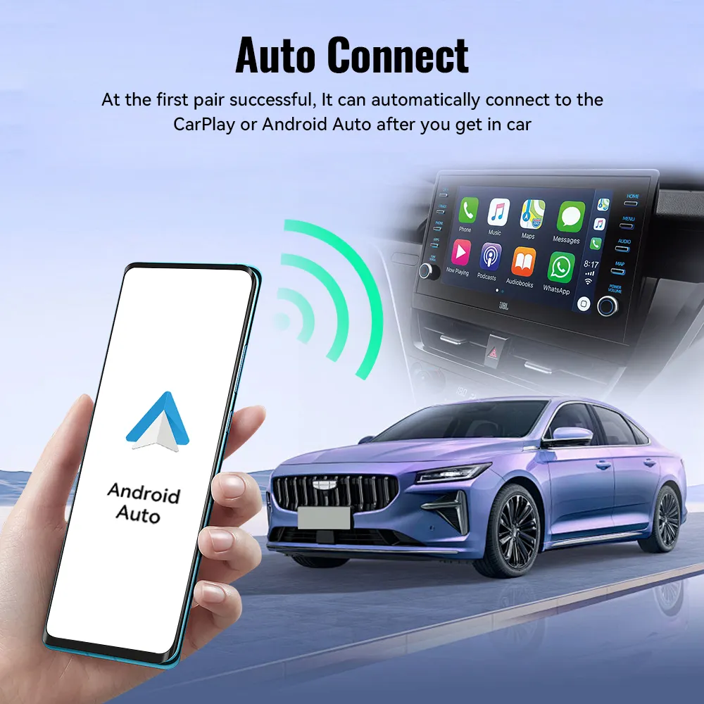 XUDA 2025 Wireless CarPlay Android Auto Wireless Adapter Smart Mini Box ...