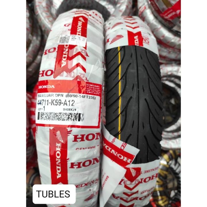 BAN LUAR MOTOR MATIC TUBLES ORIGINAL AHM FEDERAL BAN DEPAN HONDA BEAT ...
