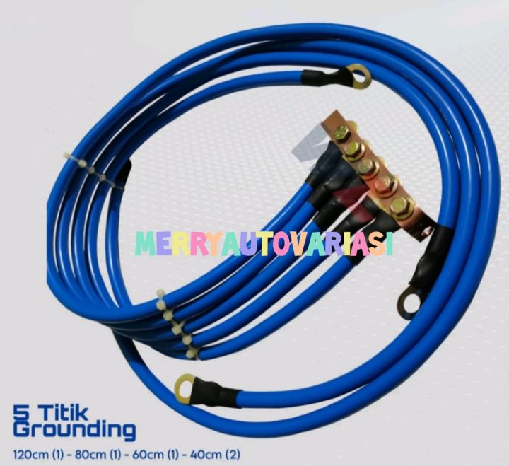 Ground Wire Kit Kabel Grounding Massa Mobil 12mm 5 titik | Lazada Indonesia