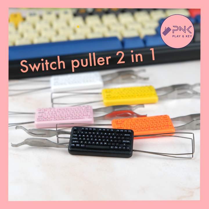 พร้อมส่ง 2 In 1 Keycap & Switch Puller ที่ถอดสวิตซ์มีให้เลือก 5 สี Keycaps Puller, ที่ดึงสวิตซ์ ...