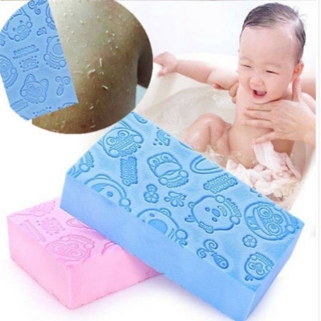 Pororo Baby Bath Shower Magic Sponge Rub Skin Kids Adult 韩国宝露露神奇搓澡海绵 ...
