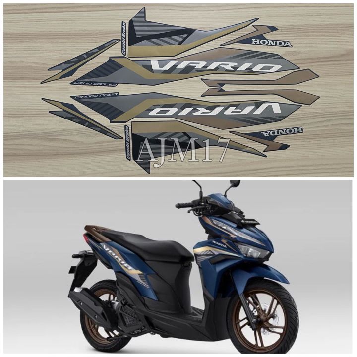 V23B STIKER STRIPING VARIO 125 TAHUN 2023 BIRU DOFF | Lazada Indonesia