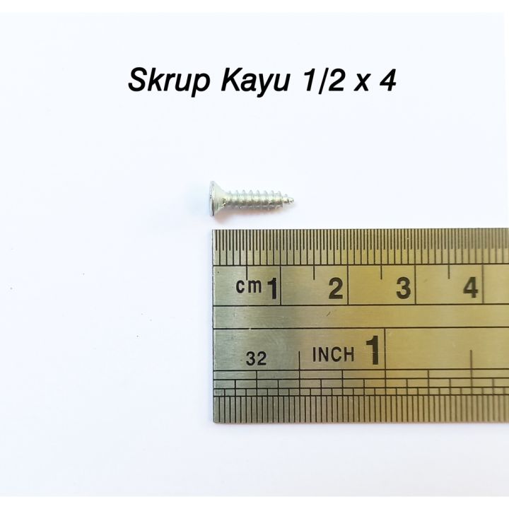 (100 pcs) Sekrup scrub skrup baud baut taping kayu 13 mm | Lazada Indonesia