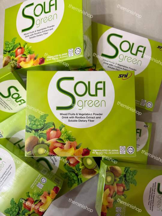 Solfi Green 30's Mixed Fruits & Vegetables Powder Drink With Rooibos ...