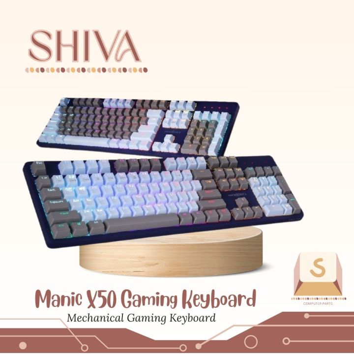 Manic X50 Gaming Mechanical Keyboard | Shiva Shop | Lazada PH
