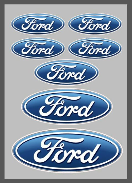 FORD LOGO DECAL STICKER A4 SIZE FOR CAR, LAPTOP AND MOTORCYCLE | Lazada PH