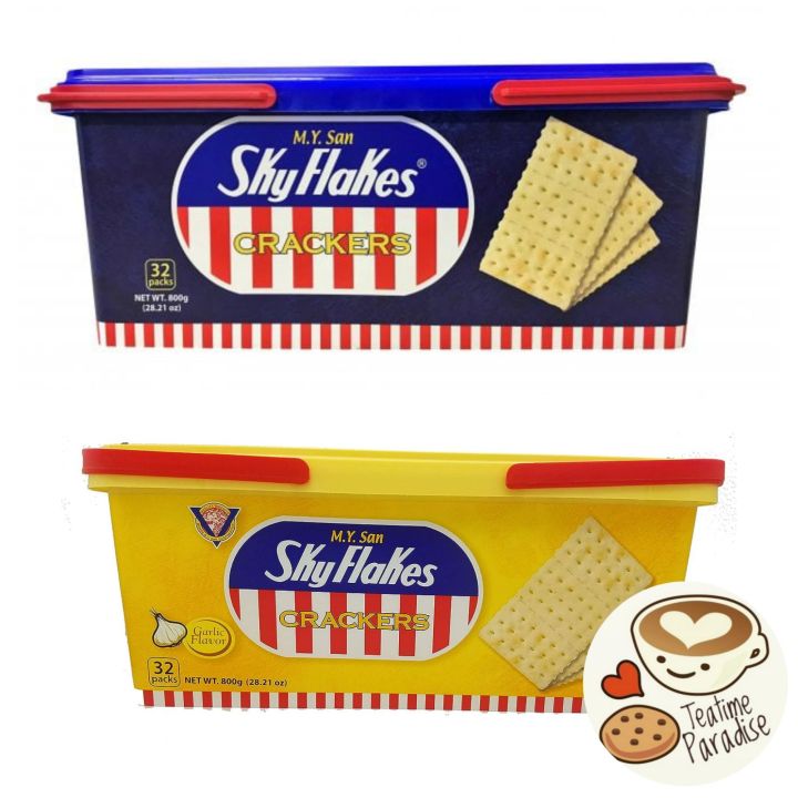 [Ready Stocks] Skyflakes Crackers 800g (Original / Garlic) | Lazada