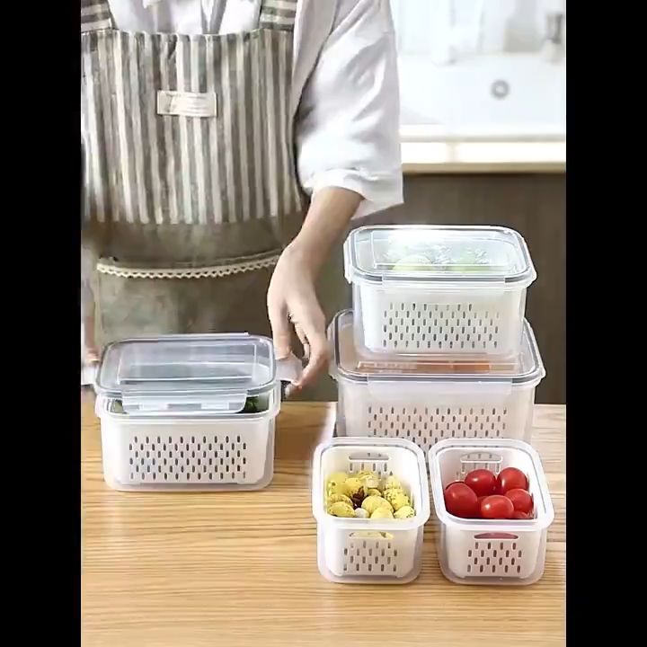 PROMO!! Food Kontainer Kulkas Food Prep Storage Set Tempat Wadah ...