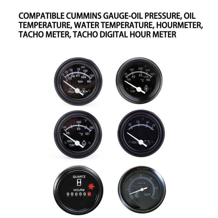 Cummins Instrument Panel Gauge Compatible Oil TEMPERATURE Gauge 3015233 ...