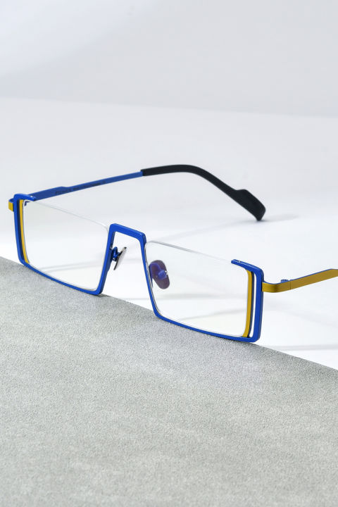 FONEX Titanium Glasses Frame Men Brand Design Retro Square Eyeglasses ...