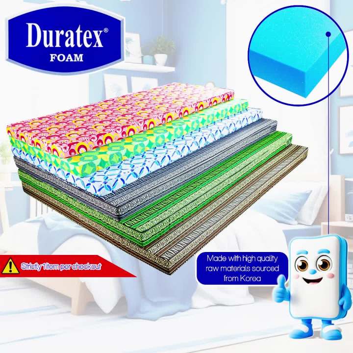 Duratex Foam Straight Bed Mattress 2/4 Inches | Lazada PH