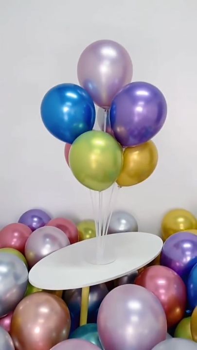 Balon latex metalik chrome isi 50pcs / balloon chrome 12inch per pack ...