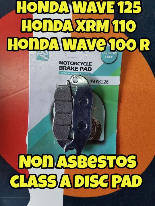 Honda Wave 125/ Honda XRM 110 / Honda W100R Disc Pad | Lazada PH