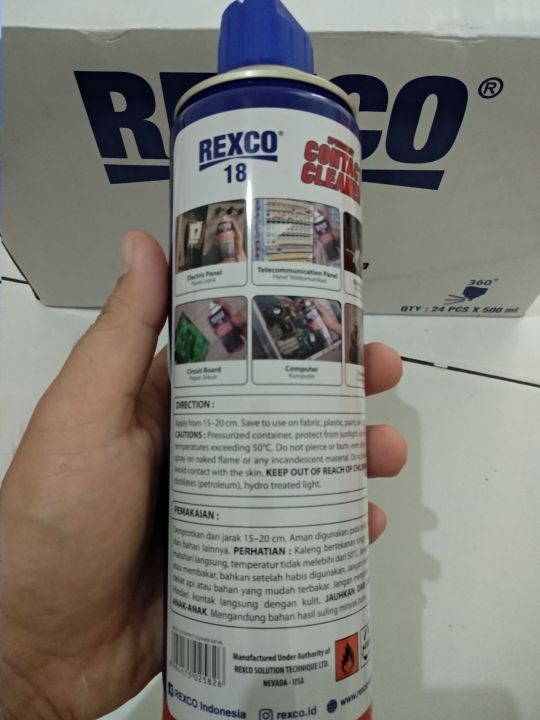 Rexco 18 Contact Cleaner 500ml / Pembersih Komponen Elektronik Isi 500ml | Lazada Indonesia