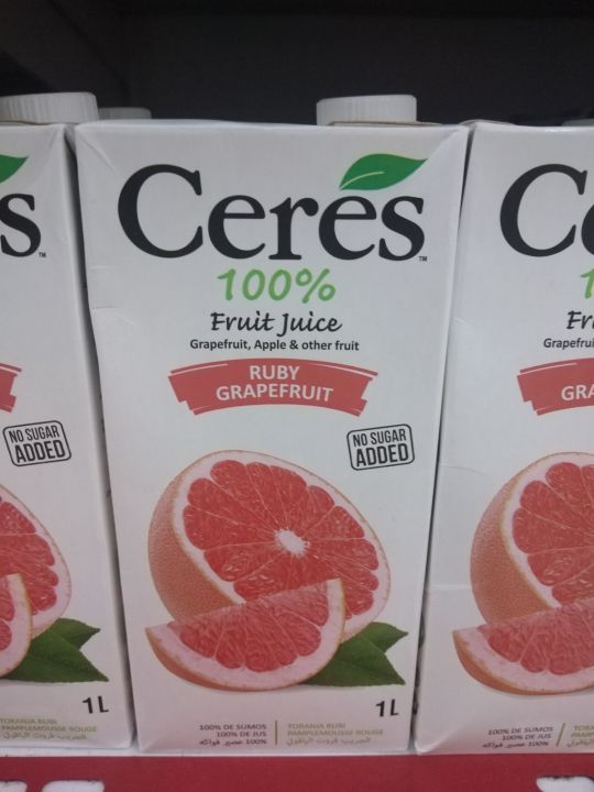 CERES 100%FRUIT JUICE RUBY GRAPEFRUIT 1L. | Lazada PH