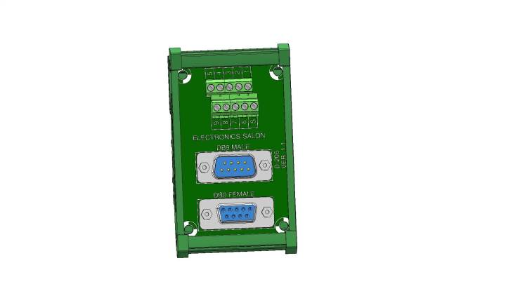 Electronics-Salon D-SUB DIN Rail Mount Interface Module, DSUB Male ...
