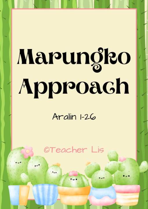 Marungko Approach Aralin 1-26 (27 pages) free bookbind | Lazada PH