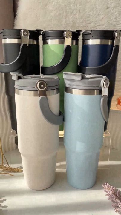 E Cooler แก้วเก็บความเย็น - ความร้อน มีหูหิ้ว สุดคลาสสิค ความจุ 890 ml ...