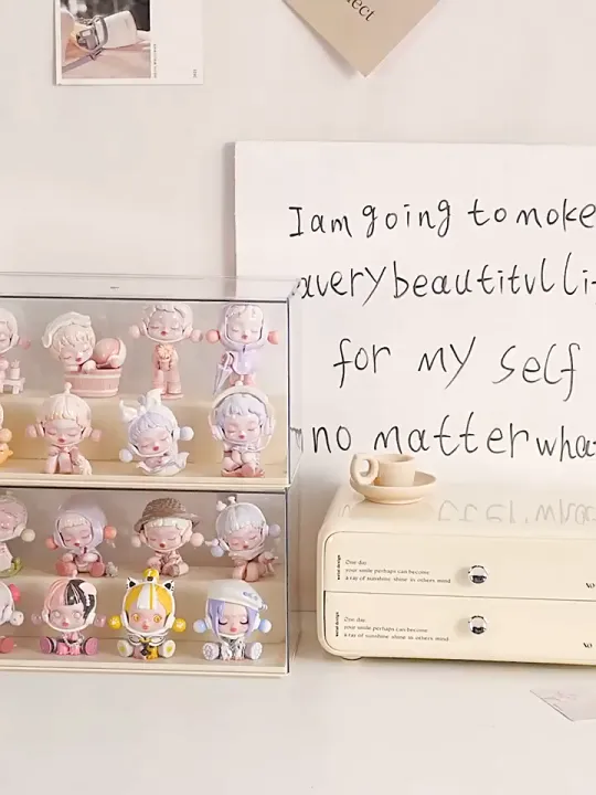 SG in Stock Acrylic Display Box Figurine Display Case Molly Labubu ...