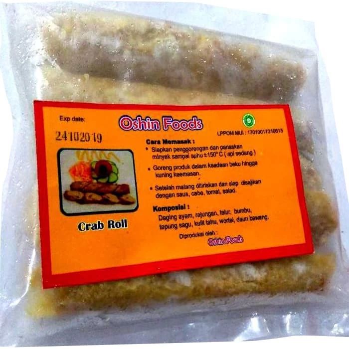 Oshin Food Crab Roll 200g Isi 5 Pcs Nugget Bento Roll Kepiting Frozen ...