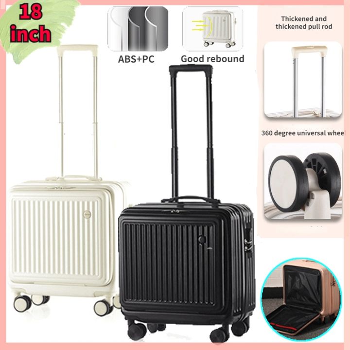18 Inch Small Travel Trolley Case with Front Opening 360 ° Universal ...