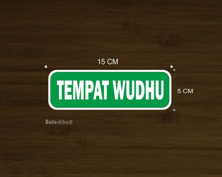 stiker TEMPAT WUDHU sticker | Lazada Indonesia