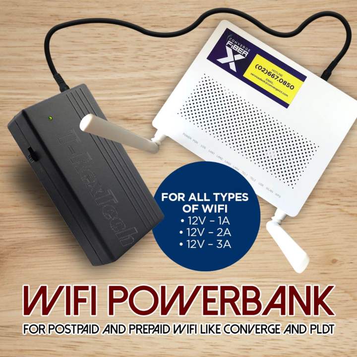 Converge & PLDT Fibr Wifi POWERBANK! for modems such as pldt mini ups ...