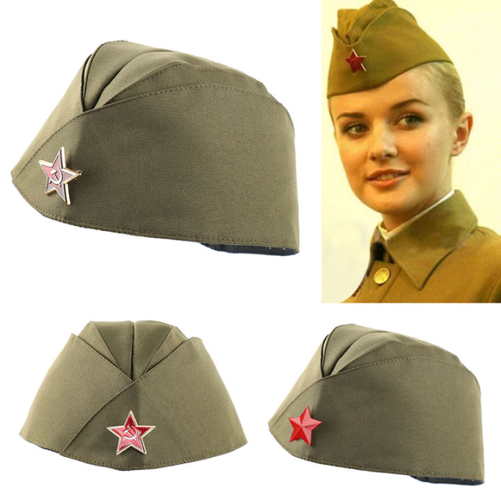 CAMOLAND Sailor Hat Women Dance Boat Caps Pentagram Soviet Badge Navy ...