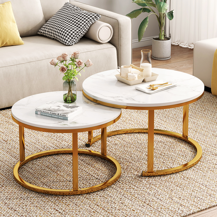 Meja Kopi 2-in-1 Dining Table Nordic Style Living Room Coffee Table ...