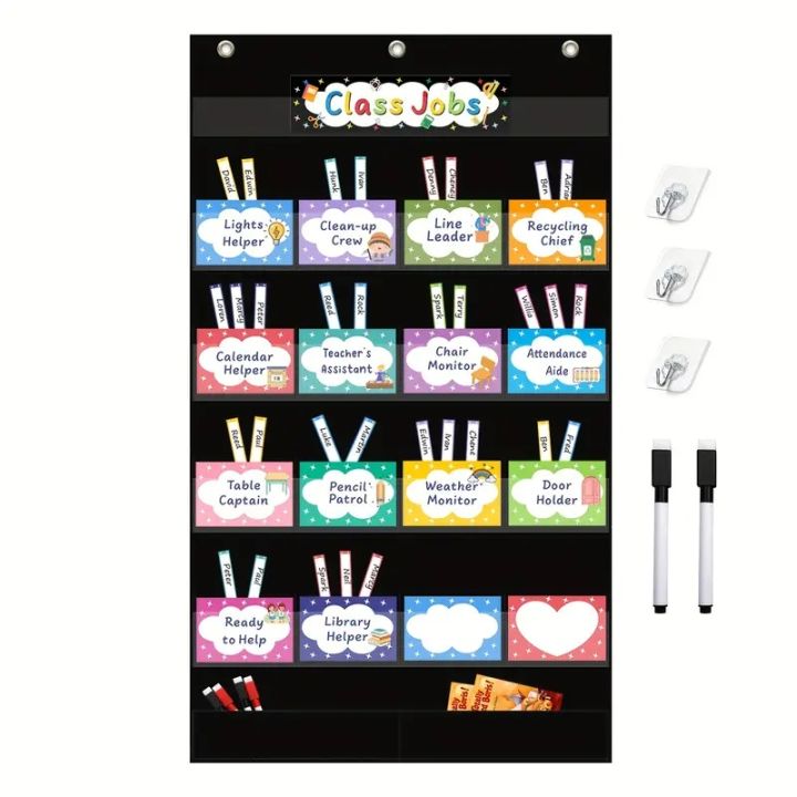First Grade Classroom Must Haves ABCxGOOD Helping Hands Pocket Chart ...