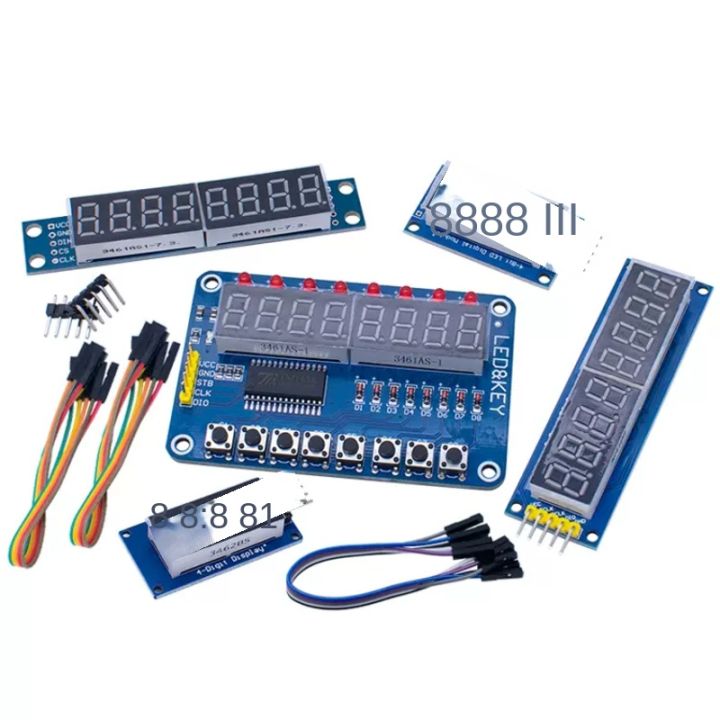 Tm1637 4 Bits Tm1638 Max7219 8 Bit Digital Led Display Module 7 Segment 0 36inch Clock Red Anode