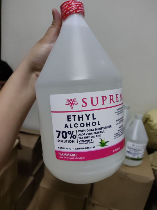 Supreme Disinfectant 70% Alcohol - 1 Gal Dual Moisturizer, FDA Approved ...