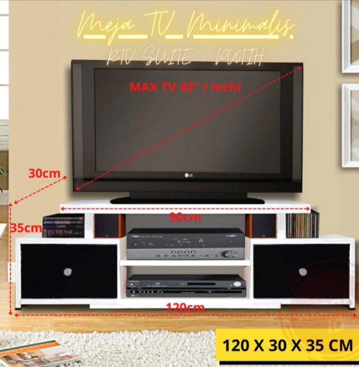 Meja TV modern,Meja TV milenial dan modern,ukuran 90×40×35 | Lazada ...