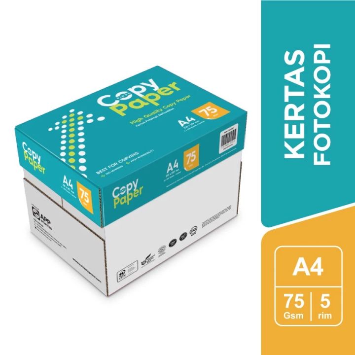 5 Rim Kertas Hvs A4 Lazada Indonesia