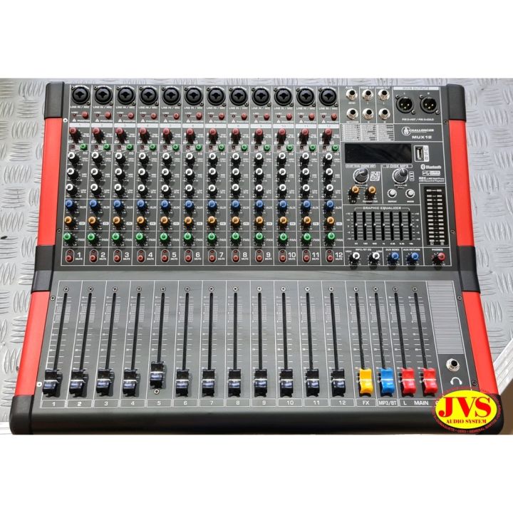 Challenger MUX12BT 12 Channel 650W 24bit Microphone Effects USB ...
