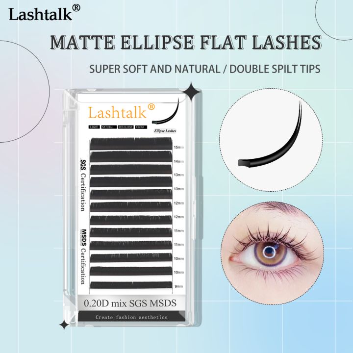 Lashtalk Curl C Matte Flat Ellipse Eyelash Extensions From Nagaraku ...