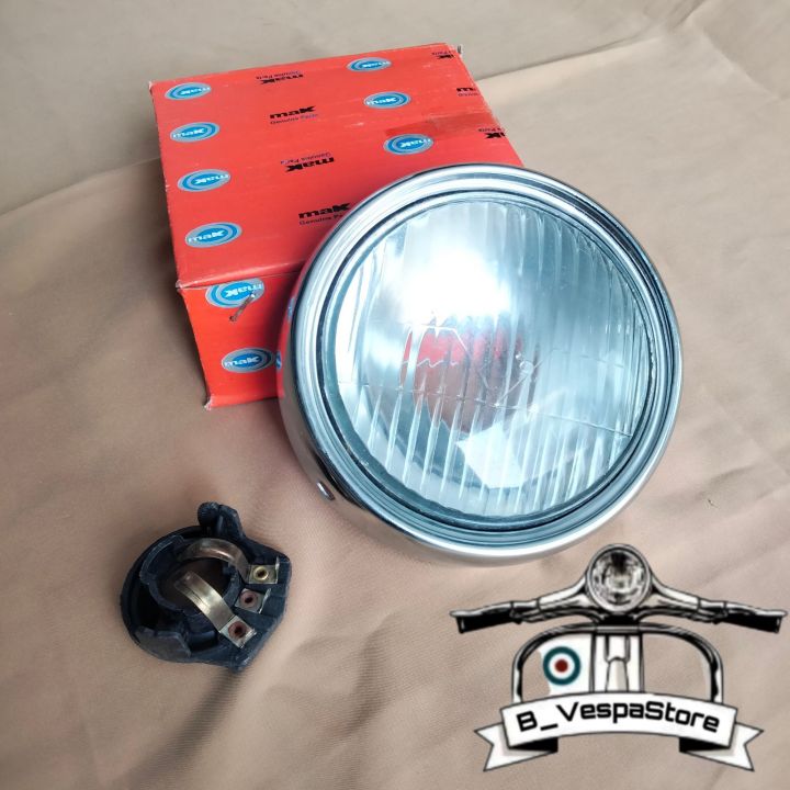 Reflektor vespa super tahun tua 65 vbb merk mak | Lazada Indonesia