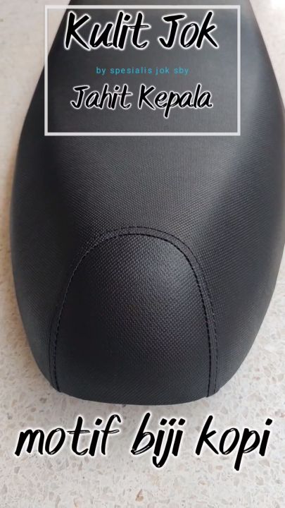 Kulit jok jahit kepala kulit jok jahit depan kulit jok polos hitam ...