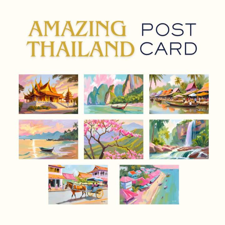 Amazing Thailand Postcard by Amour | Lazada.co.th
