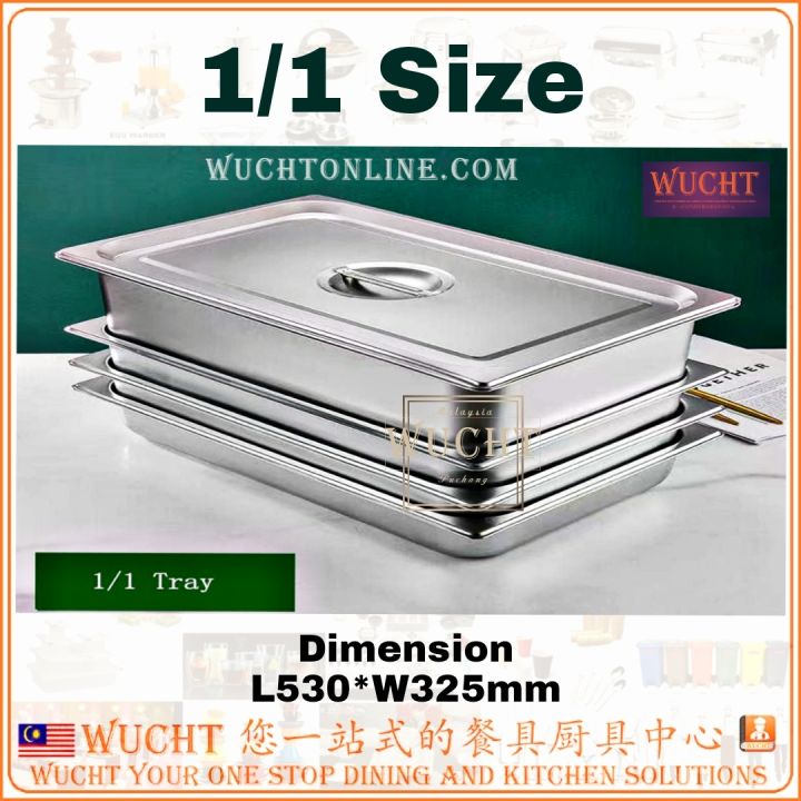 【WUCHT】ECONOMY 1/1 Size Pan Full Size Pan Deep Gastronorm Stainless ...