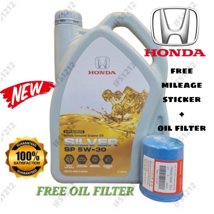 🇲🇾100% ORI🔥 HONDA SEMI 5W30 4L CIVIC CITY JAZZ CRV HRV BRV FREED ACCORD ...