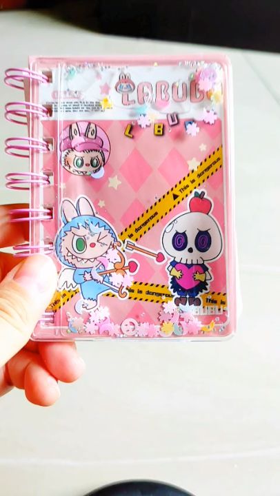 Binder Notebook A7 Air Glitter Labubu | Pocket Memo | Mini Binder ...